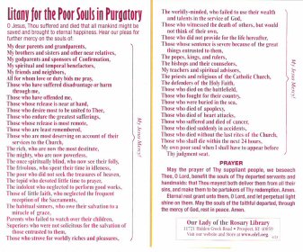 Litany for the Poor Souls in Purgatory † – Our Lady of the Rosary Library